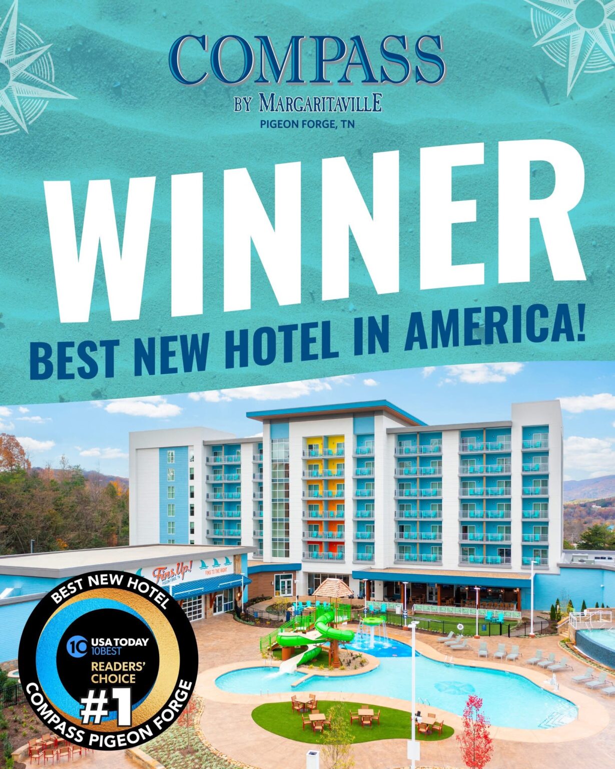 Compass Hotel by Margaritaville Pigeon Forge Named Best New Hotel in ...